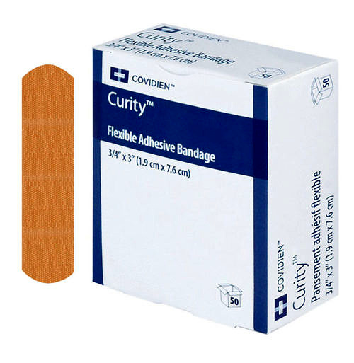 Curity Fabric Bandages - 1.9 x 7.6cm (50/Box)