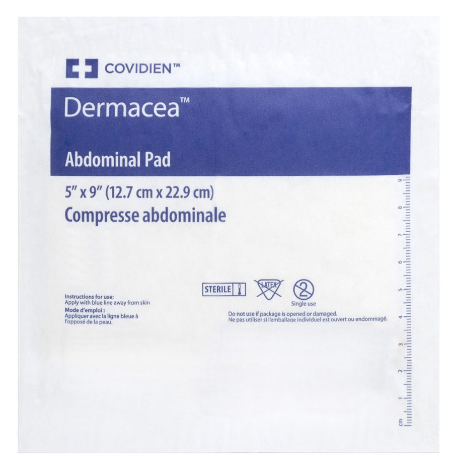 Abdominal/Combine Pad - Sterile - 12.7 x 22.9 cm