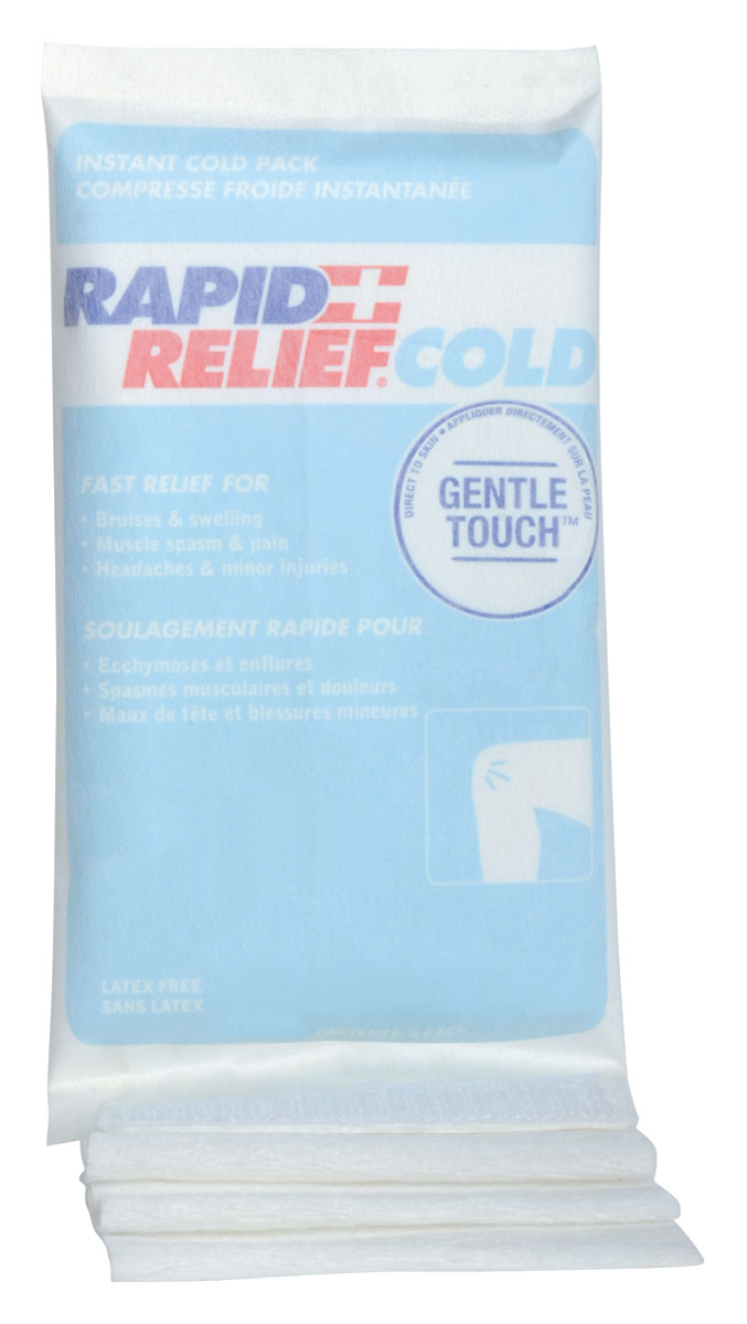 Instant Cold Pack - Large w/Self-Adhering Compression Wrap - First Aid ...