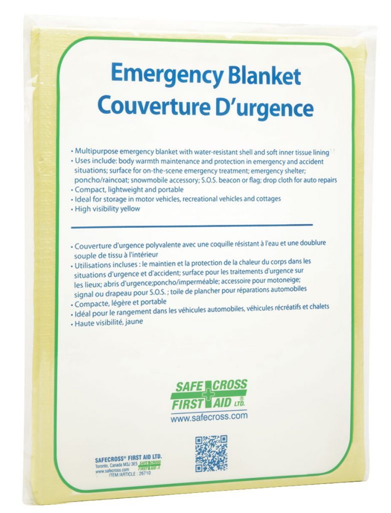 Buy Tissue/Polyester Emergency Blanket from Canada