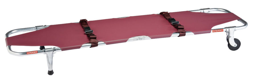 Single-Fold Stretcher w/Collapsible Wheels & Legs - First Aid Canada
